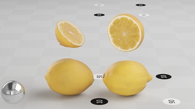 3D model Lemon - Photogrammetry Scan VR / AR / low-poly | CGTrader