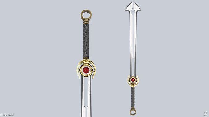 3D model Divine blade VR / AR / low-poly | CGTrader