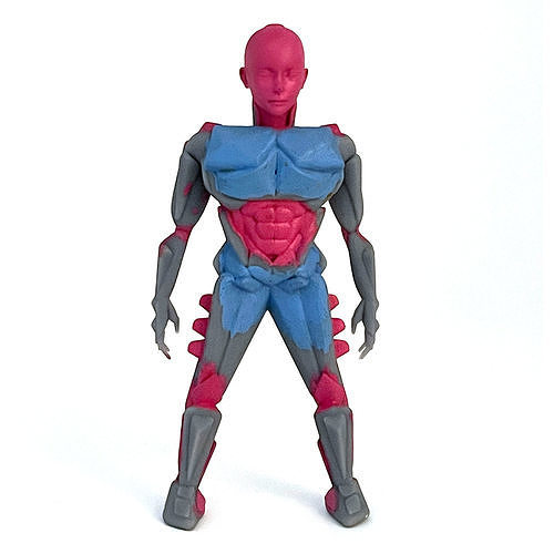 Sci-Fi Cyborg Figure STL 3d Print File Royalty Free 3D model 3D ...