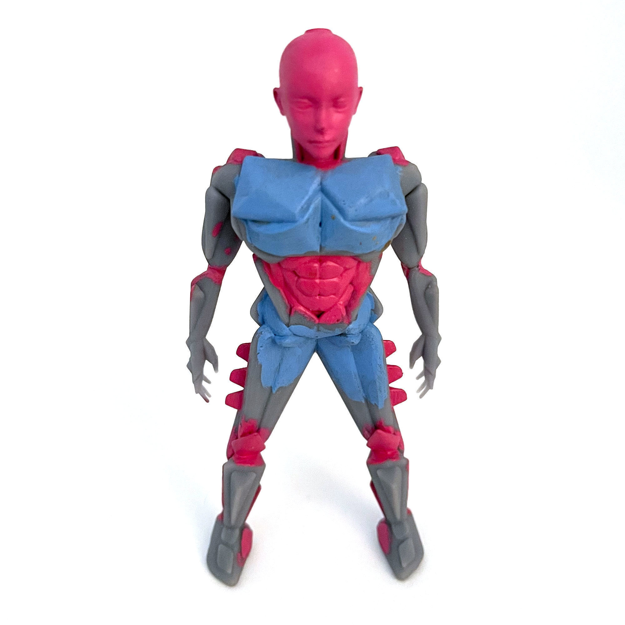 Sci-Fi Cyborg Figure STL 3d Print File Royalty Free 3D model 3D ...