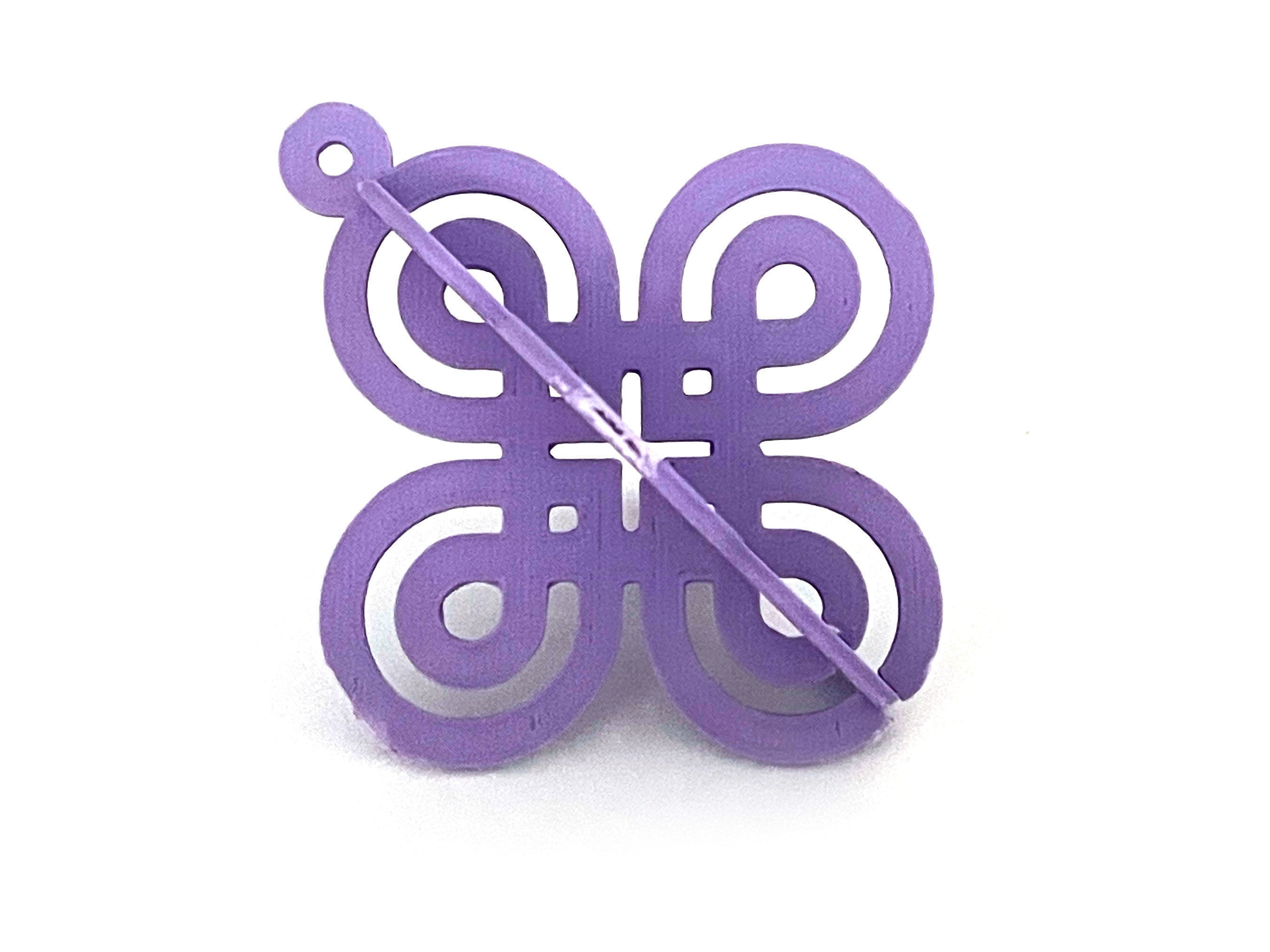 Holiday 3D Printable Geometric Stocking Sprue STL File Ornament 3D ...