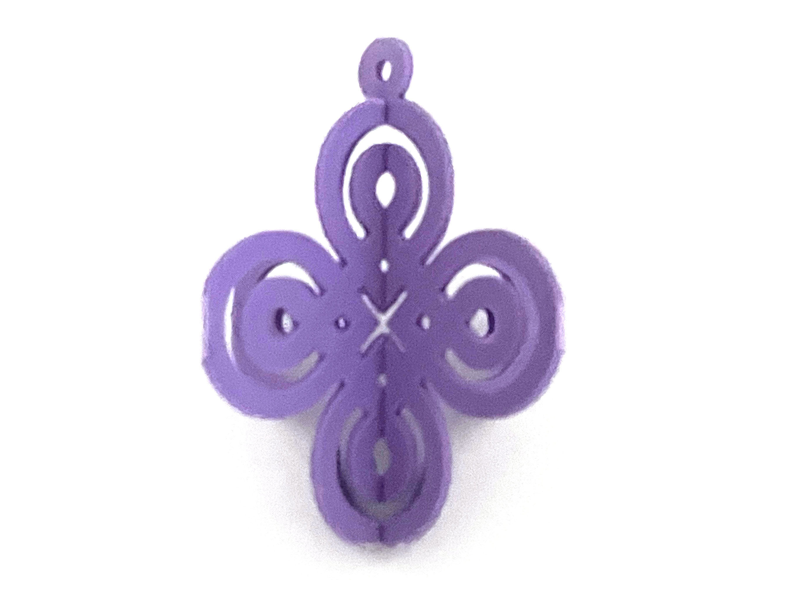 Holiday 3D Printable Geometric Stocking Sprue STL File Ornament 3D ...