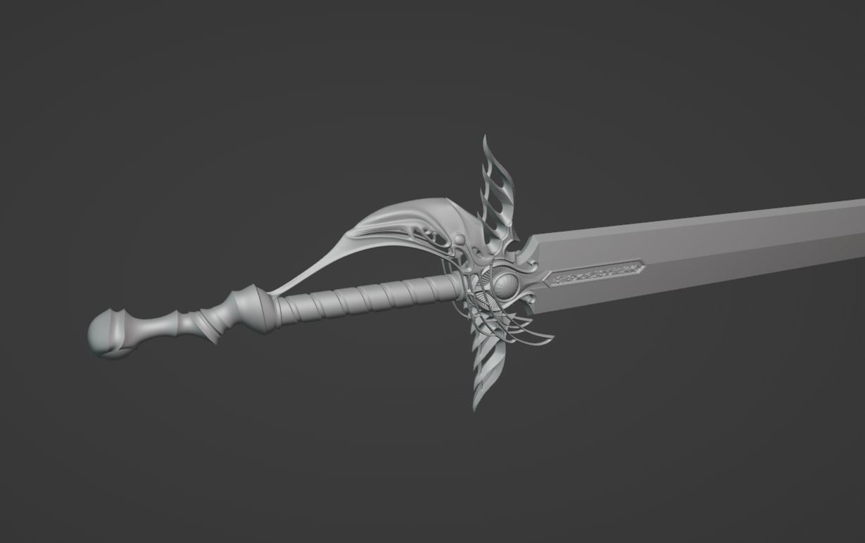 Final Fantasy Genesis Sword 3d model 3D model | CGTrader
