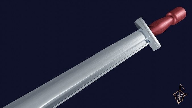3D model Falchion sword with Xyphos handle VR / AR / low-poly | CGTrader