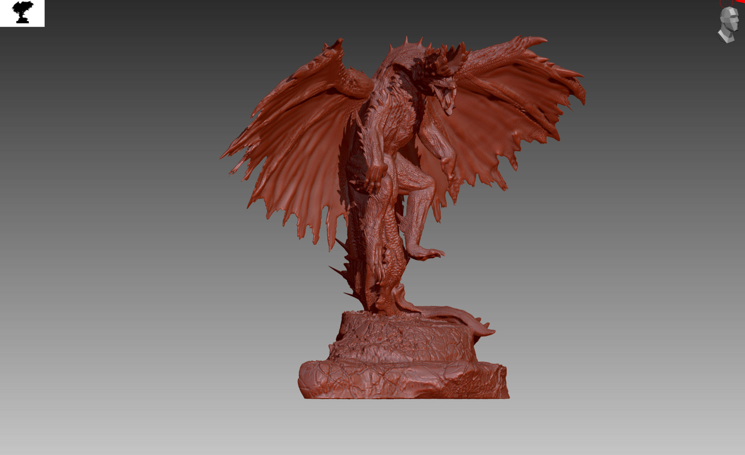 Monster Hunter Alatreon OBJ and STL 3D model 3D printable | CGTrader