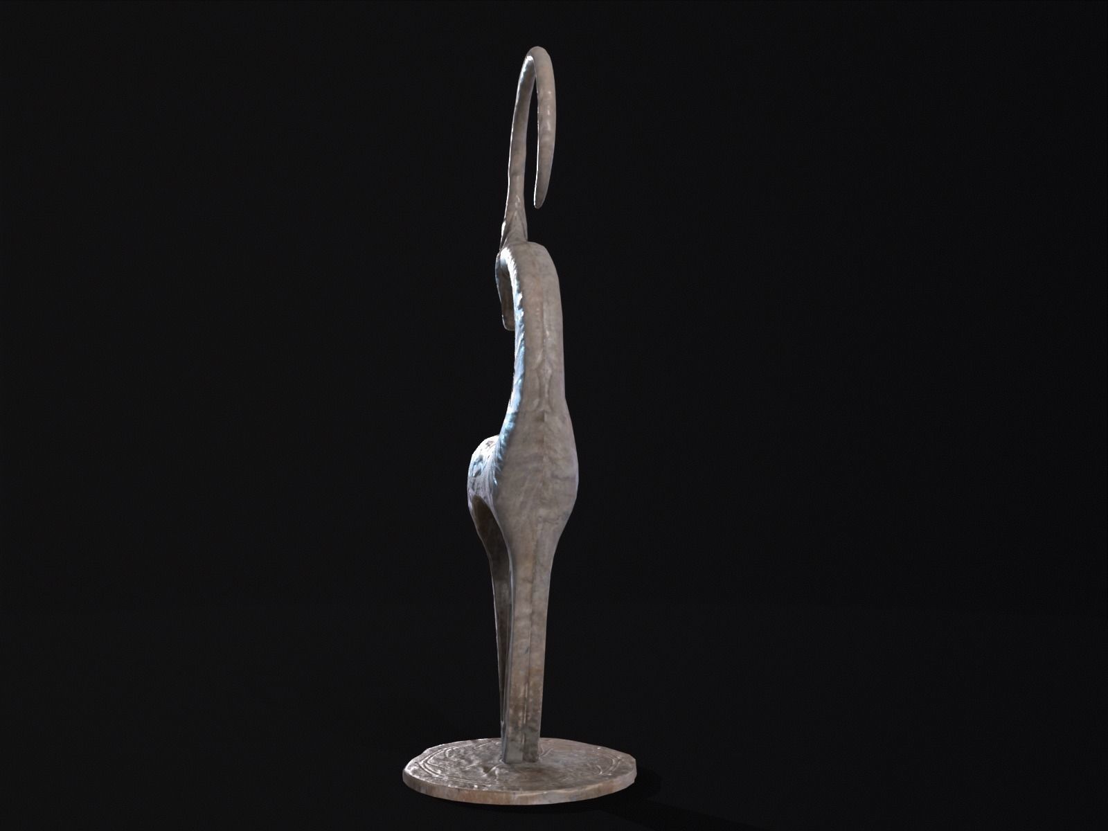 3D model Marble Impala Sculpture VR / AR / low-poly | CGTrader