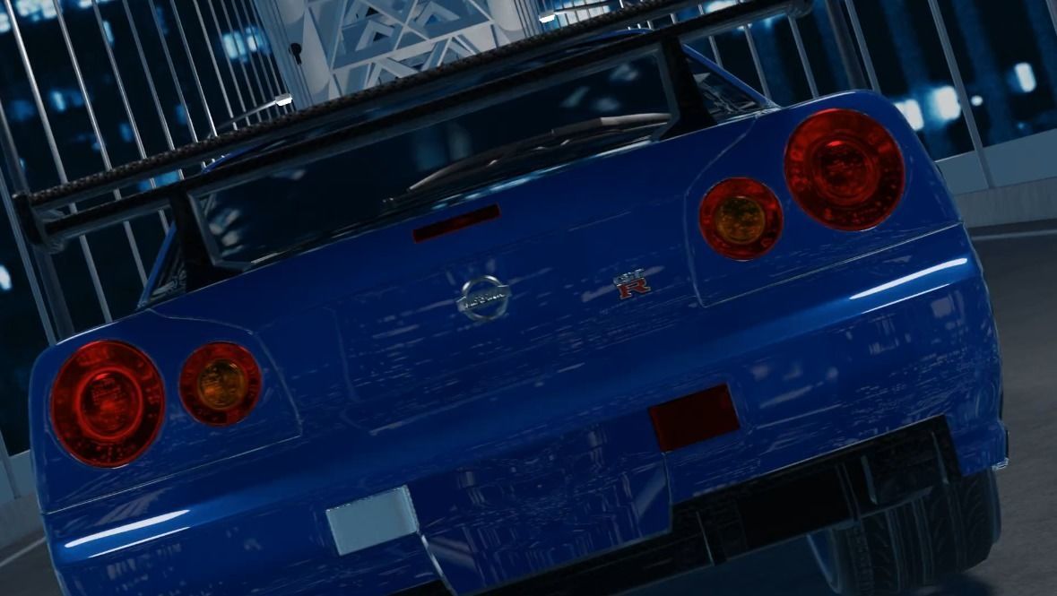 Nissan Skyline GTR R34 Move Animation 3D model animated | CGTrader