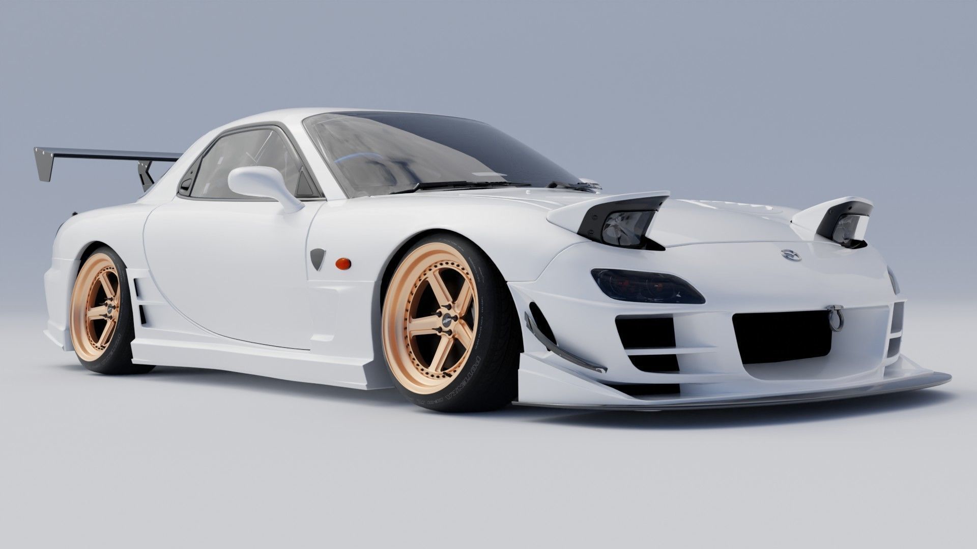 Mazda RX7 Highpoly 3D Model 3D model | CGTrader