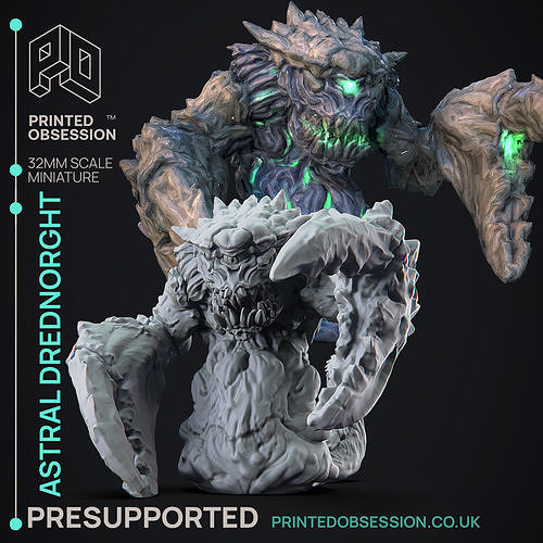Astral Dreadnourght - 3D Printable TTRPG - PRESUPPORTED - 32mm 3D model ...