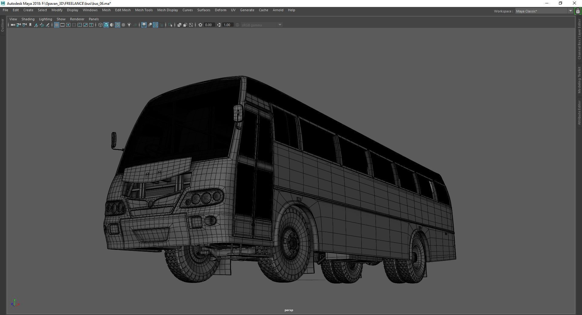Bus 3D model P8000 BMR Classic 3D model | CGTrader
