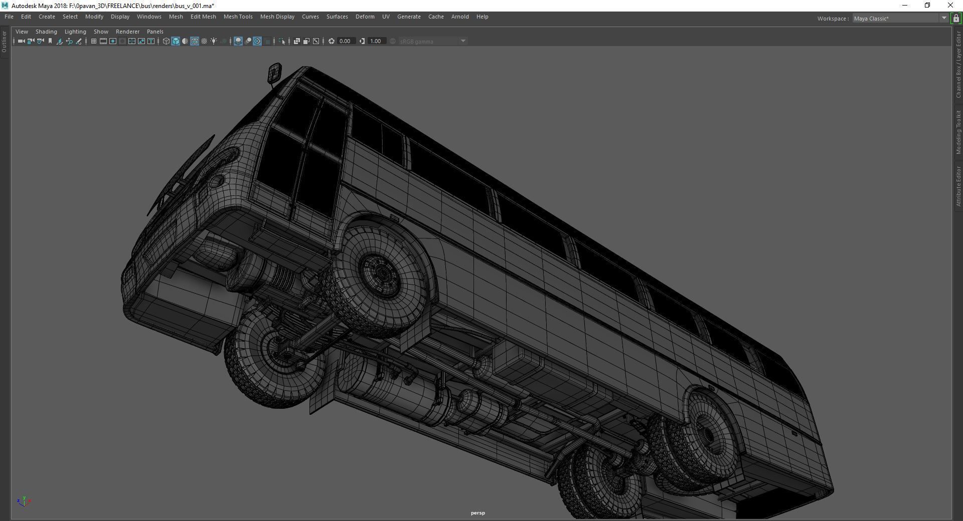 Bus 3D model P8000 BMR Classic 3D model | CGTrader