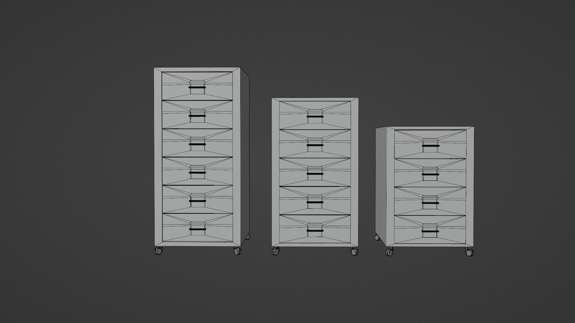 3D model Realistic office drawer units VR / AR / low-poly | CGTrader