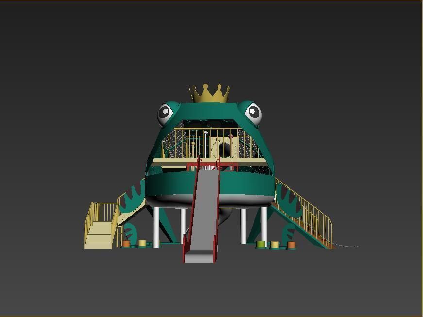 The Animal Frog Prince Children Outdoor Playground 3D model | CGTrader