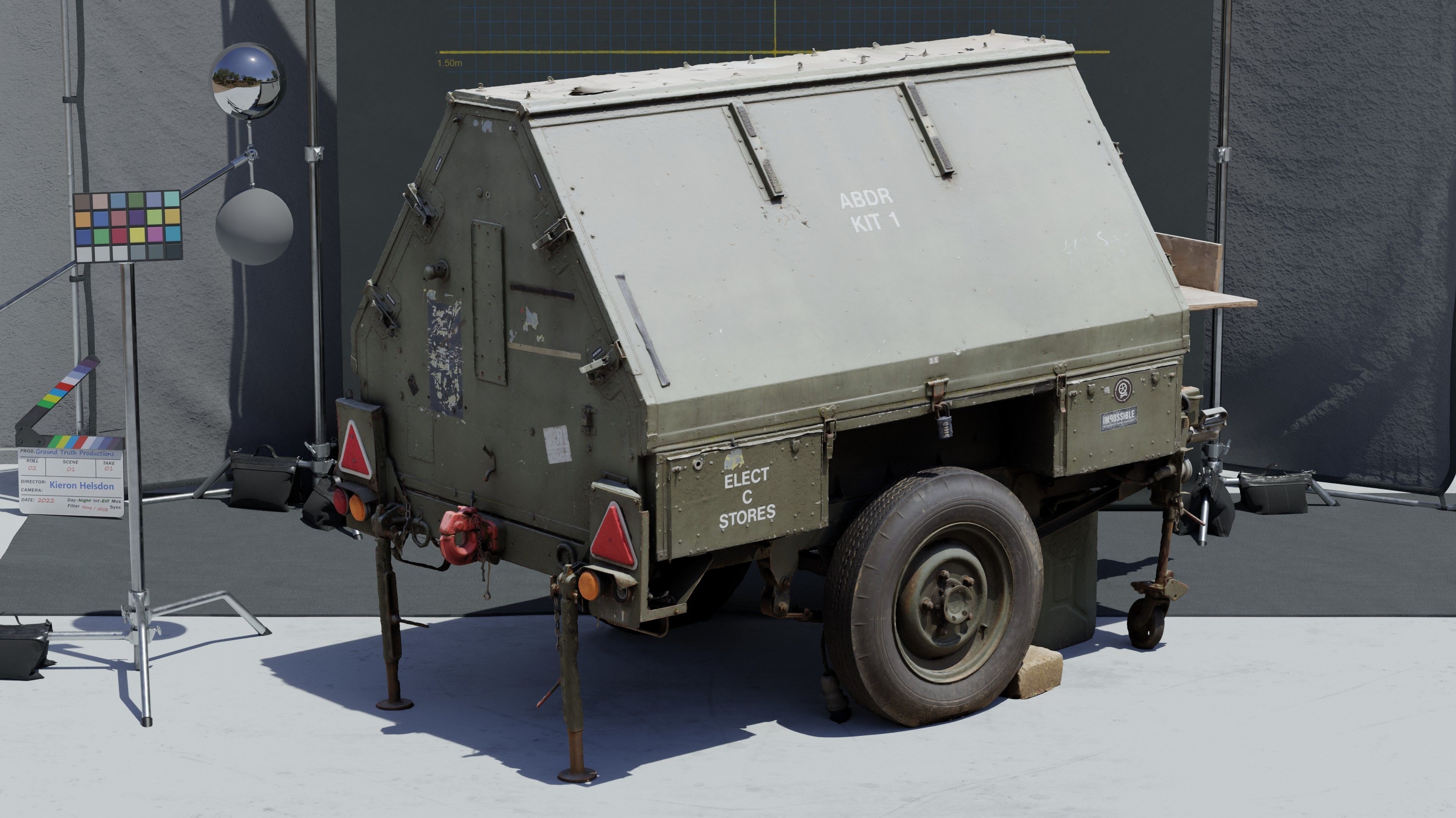 3D model Photogrammetry Model of Military Comms Vehicle VR / AR / low ...