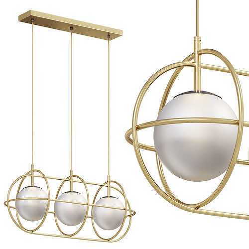 Eclipse Linear Pendant by lightology 3D model | CGTrader