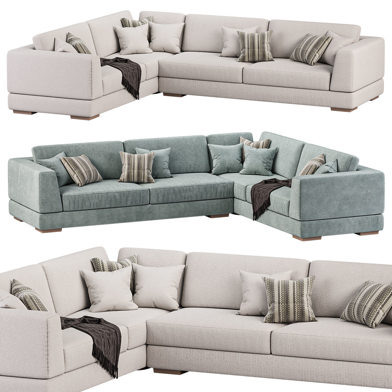 Bikom Corner Sofa by Lazzoni 3D model | CGTrader