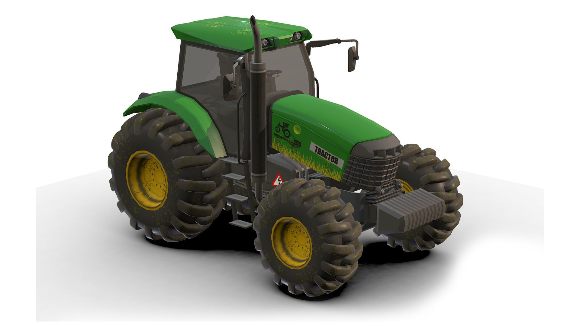 3D model Tractor VR / AR / low-poly | CGTrader