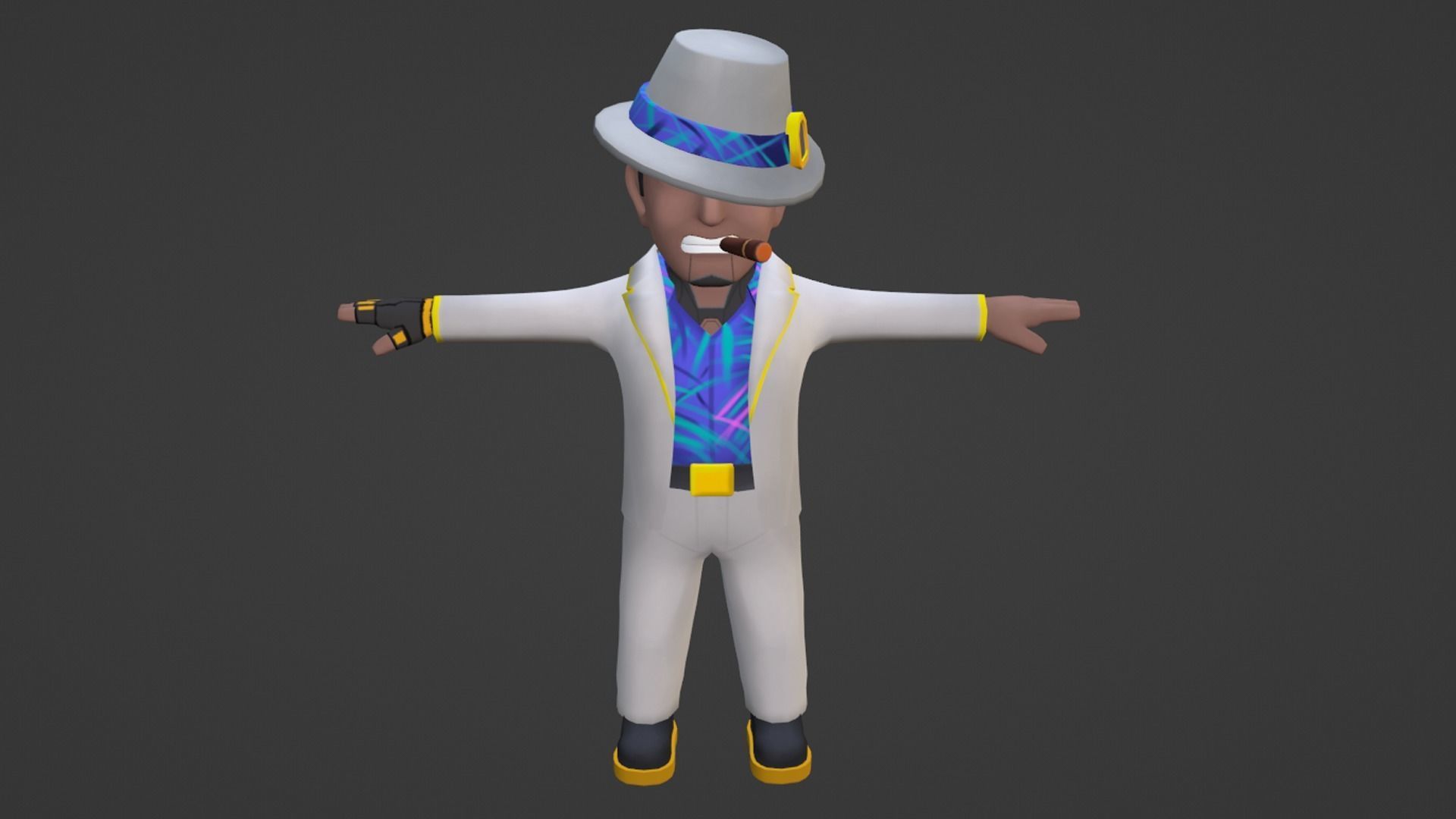 3D model Character Gangster Molly Chibi VR / AR / low-poly | CGTrader