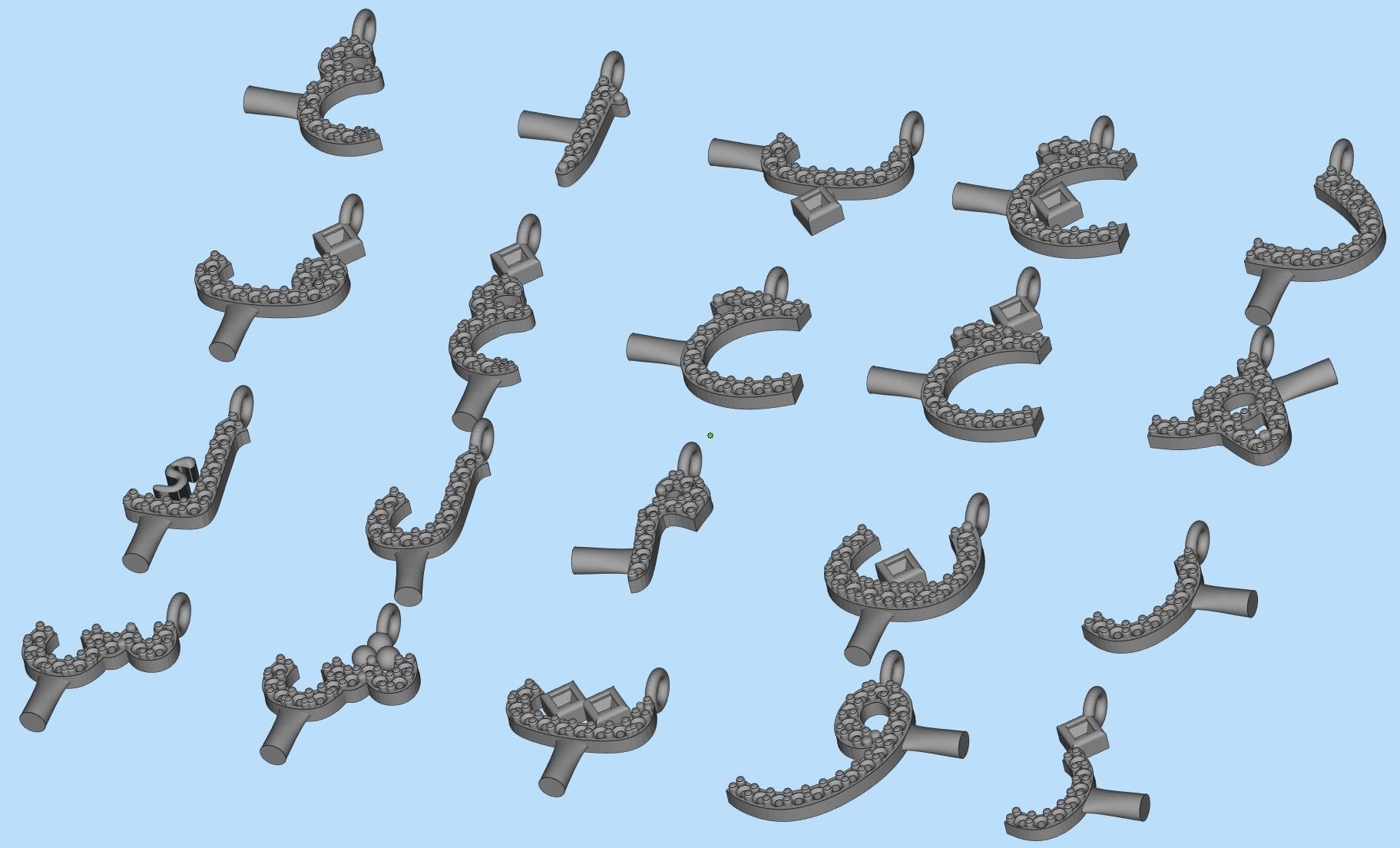 ARABIC ALPHABET 3D model 3D printable | CGTrader