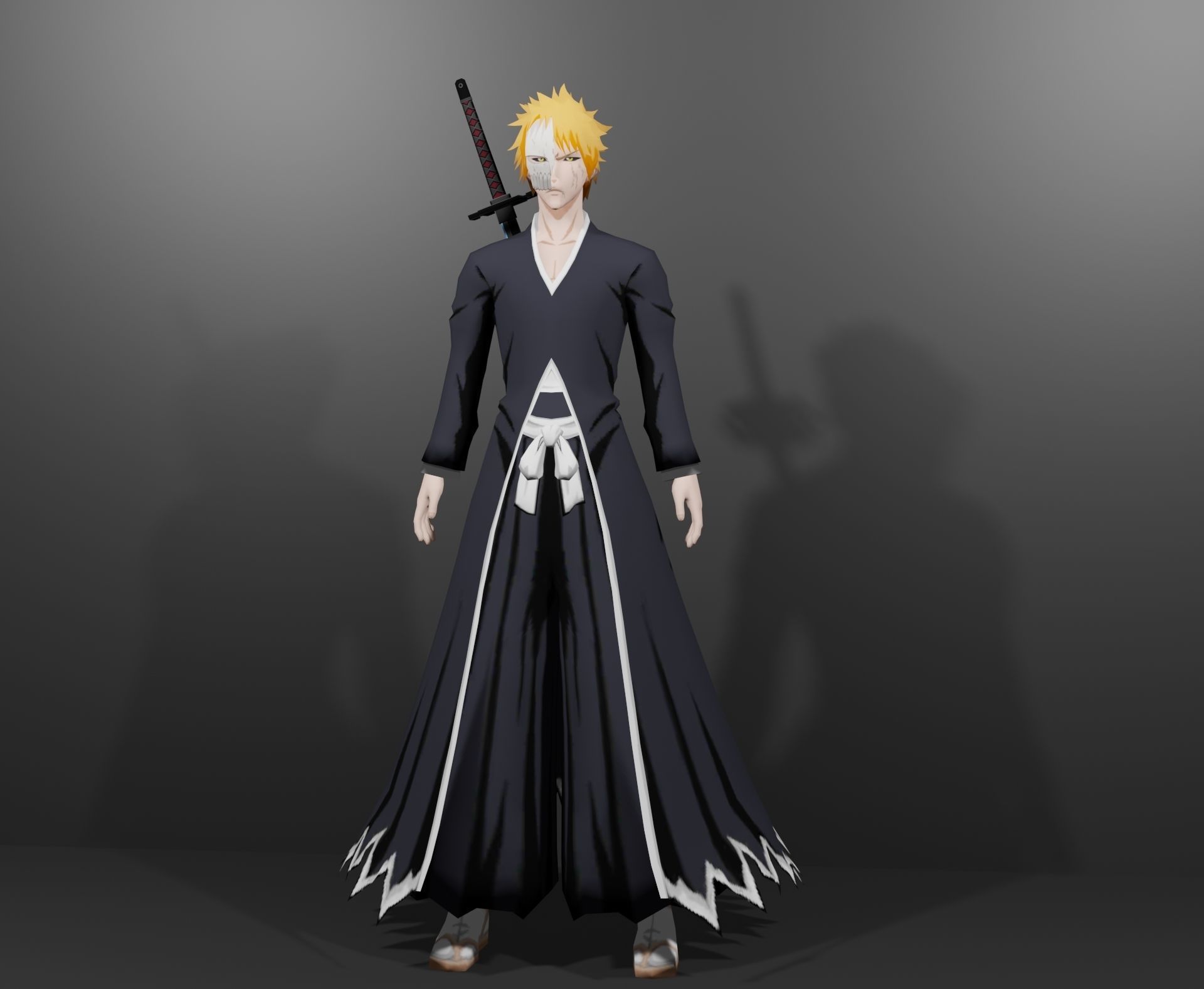 Ichigo Kurosaki 3D model animated rigged | CGTrader