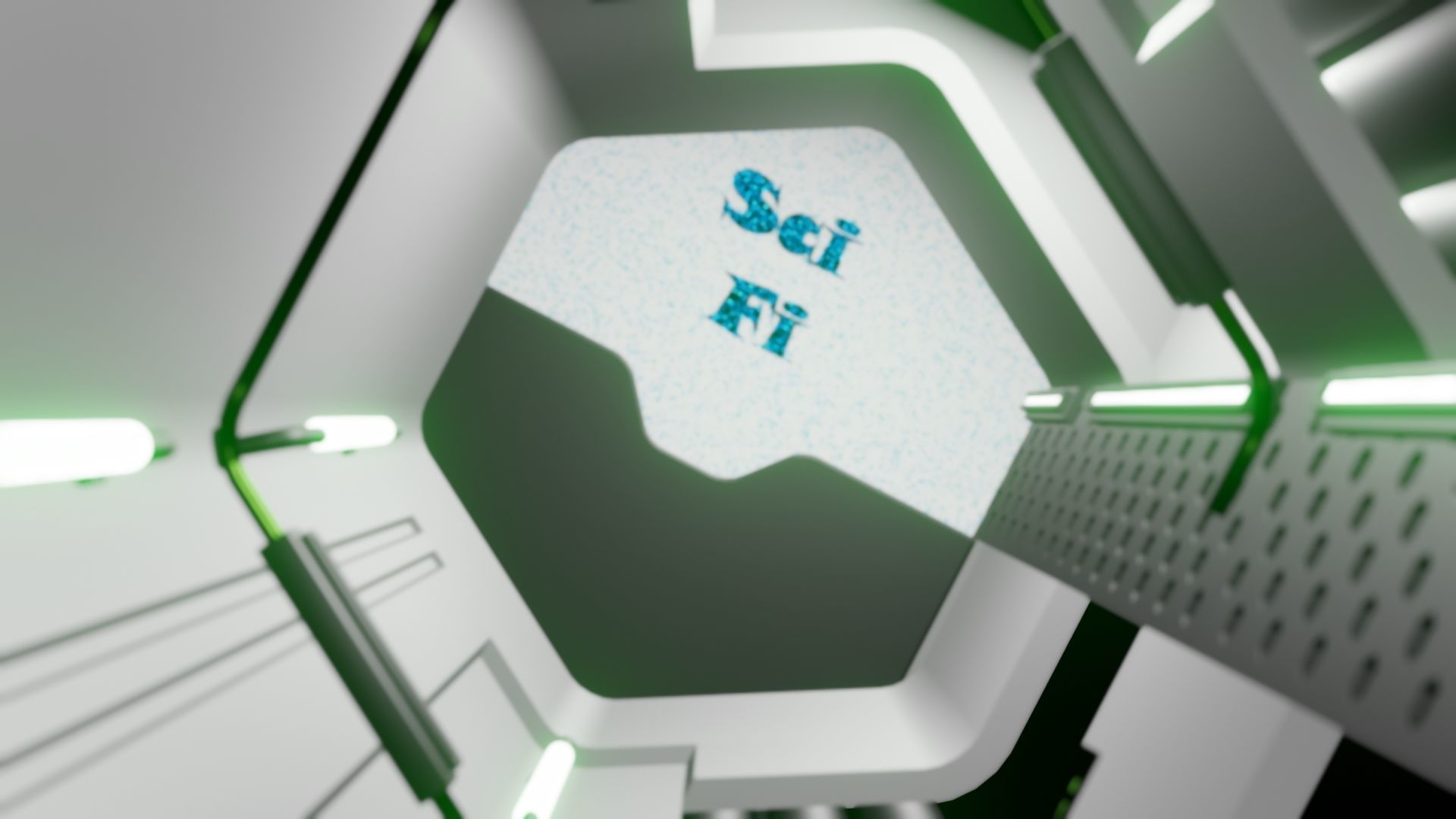 3D model ANIMATED SCI FI CORRIDOR VR / AR / low-poly | CGTrader