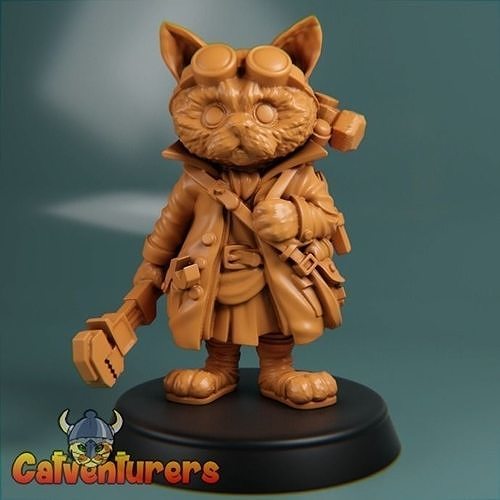 Tinkerer Cat 3D model 3D printable | CGTrader