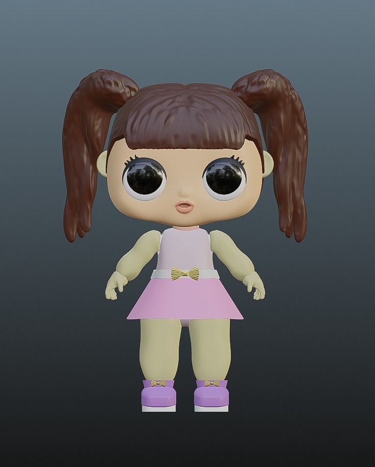Lol Doll Toy version 1 3D model 3D printable | CGTrader