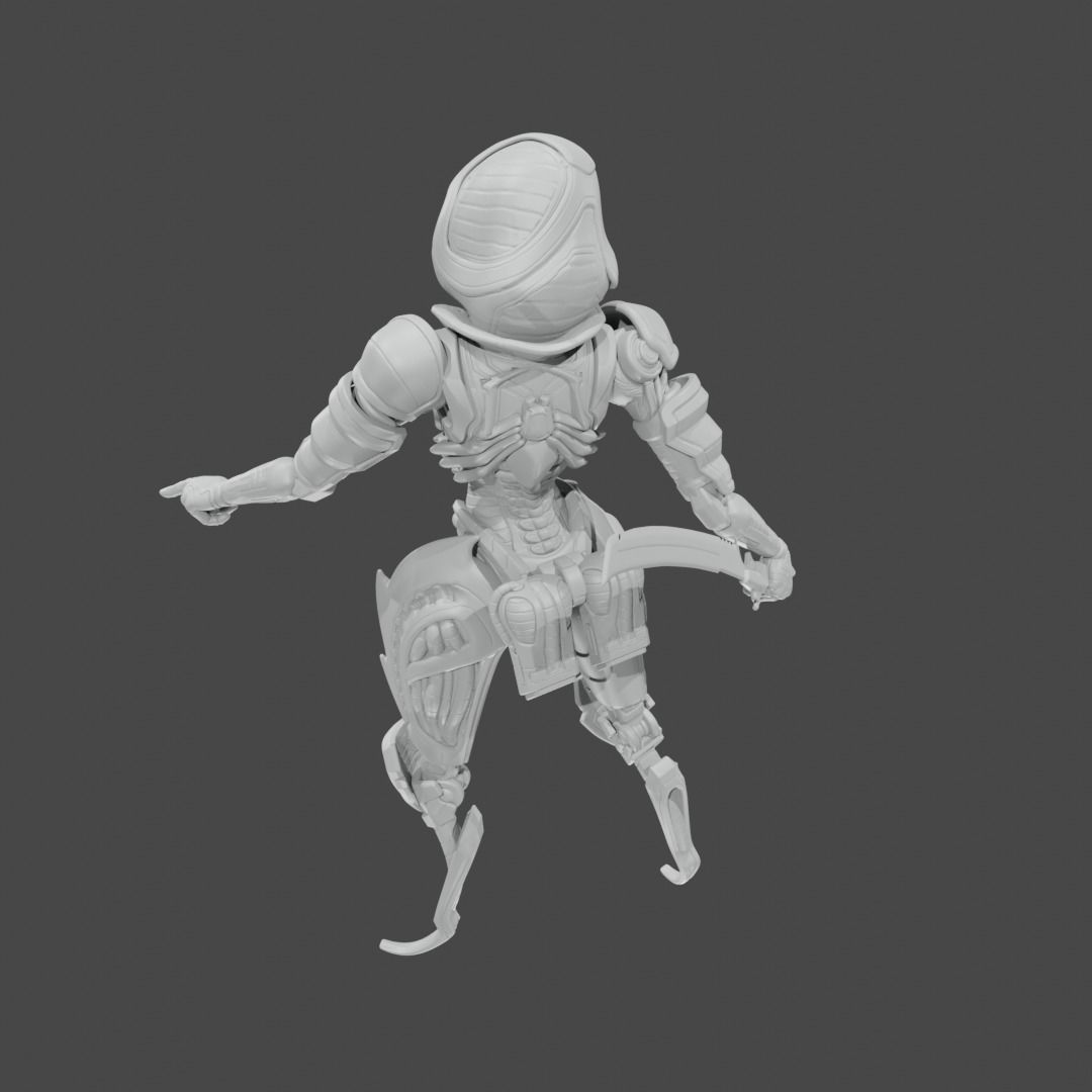 Apex Legends Character 3D Print OBJ STL File Ash 14 3D model 3D ...