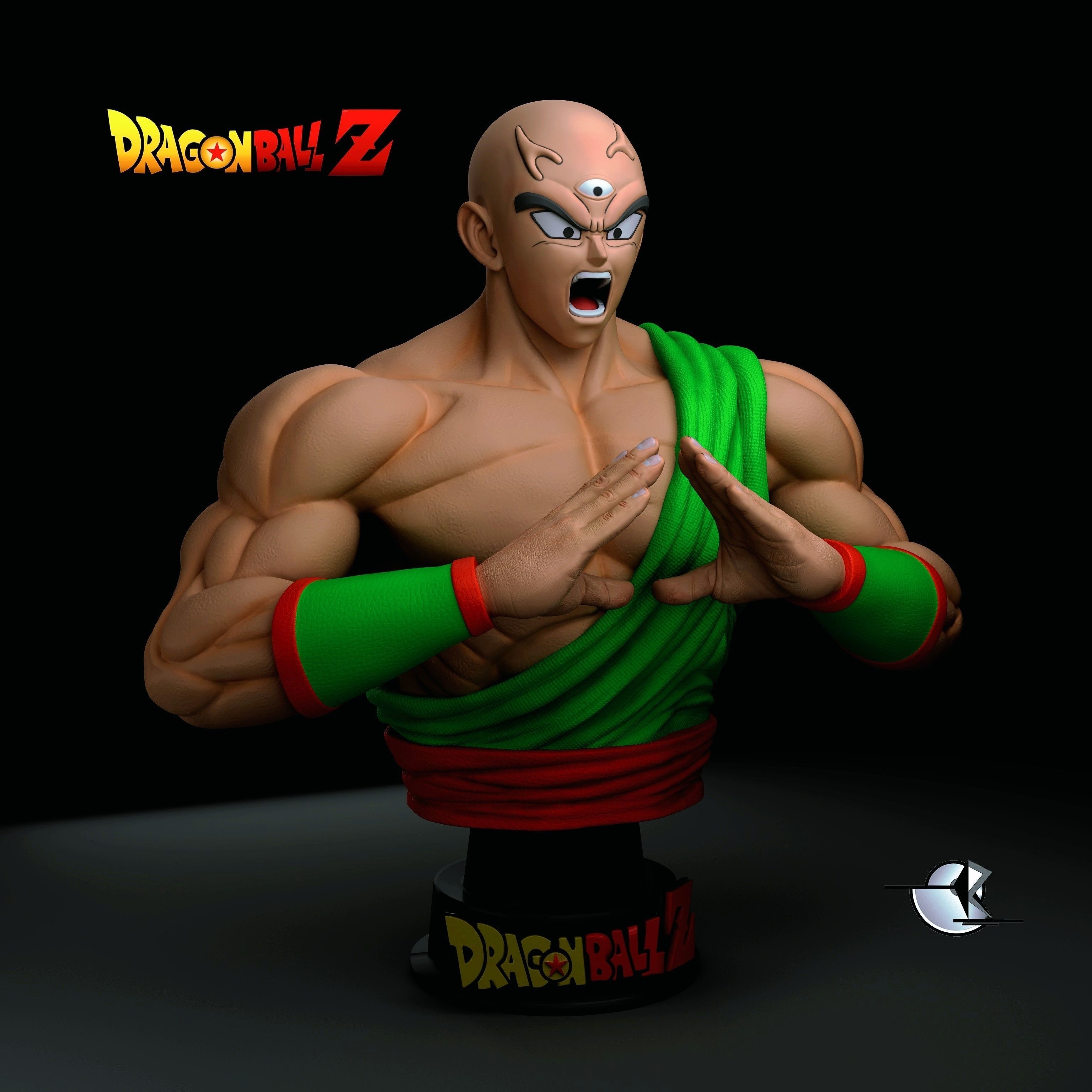 ten shin han bust 3D model 3D printable | CGTrader