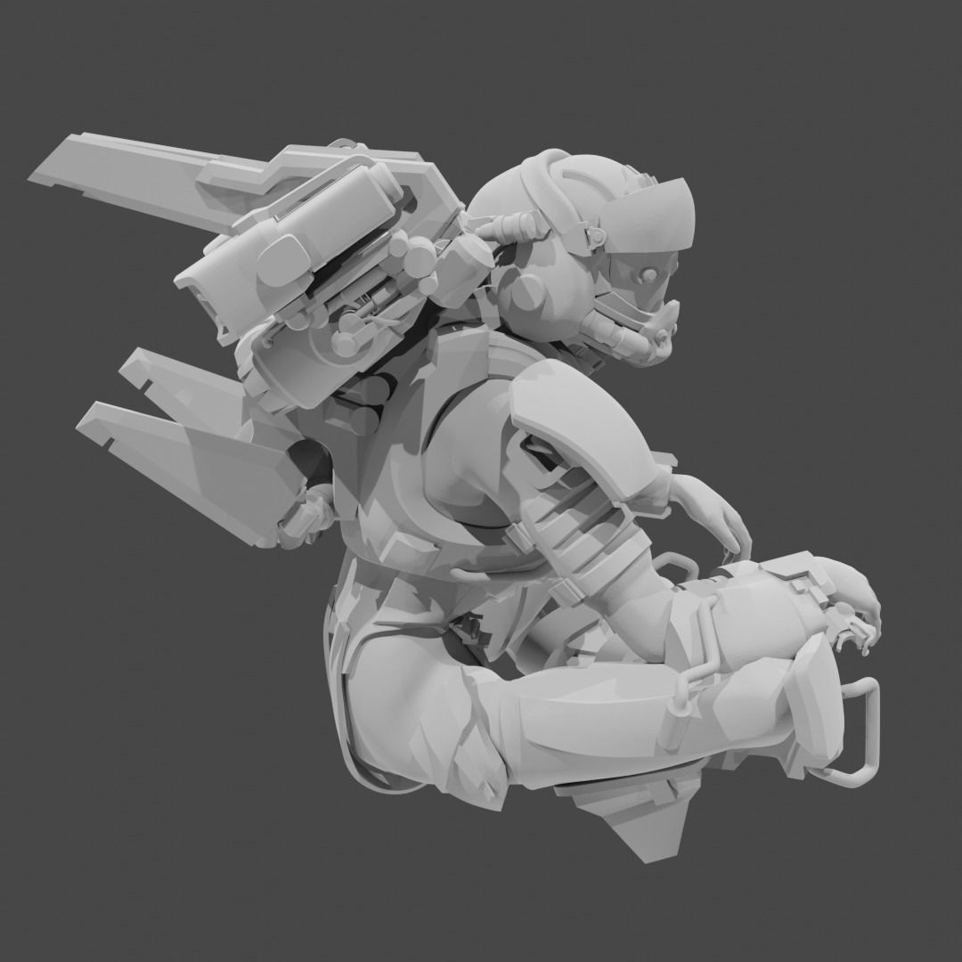Apex Legends Character 3D Print OBJ STL File Valkyrie 5 free 3D model 3D printable | CGTrader