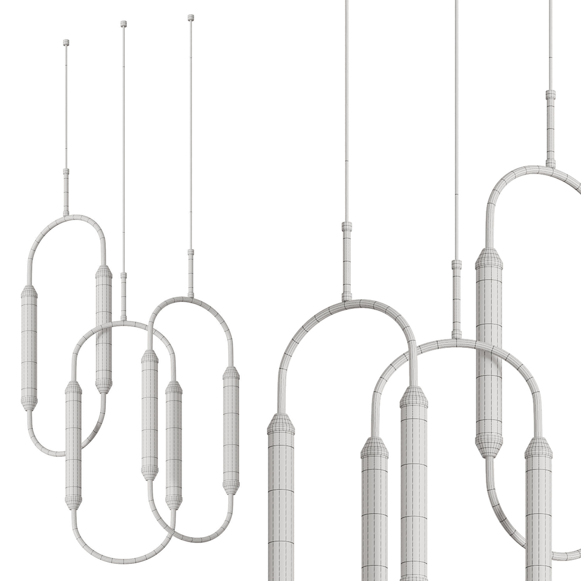 Giopato Coombes CIRQUE chandelier by Lalume 3D model | CGTrader