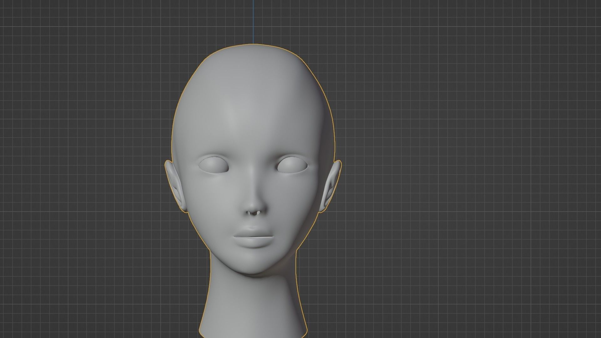 female base head free VR / AR / low-poly 3D model | CGTrader