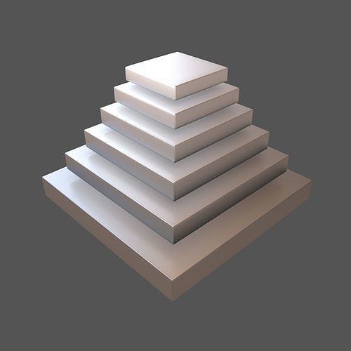 3D model Layer Pyramid v2 004 VR / AR / low-poly | CGTrader