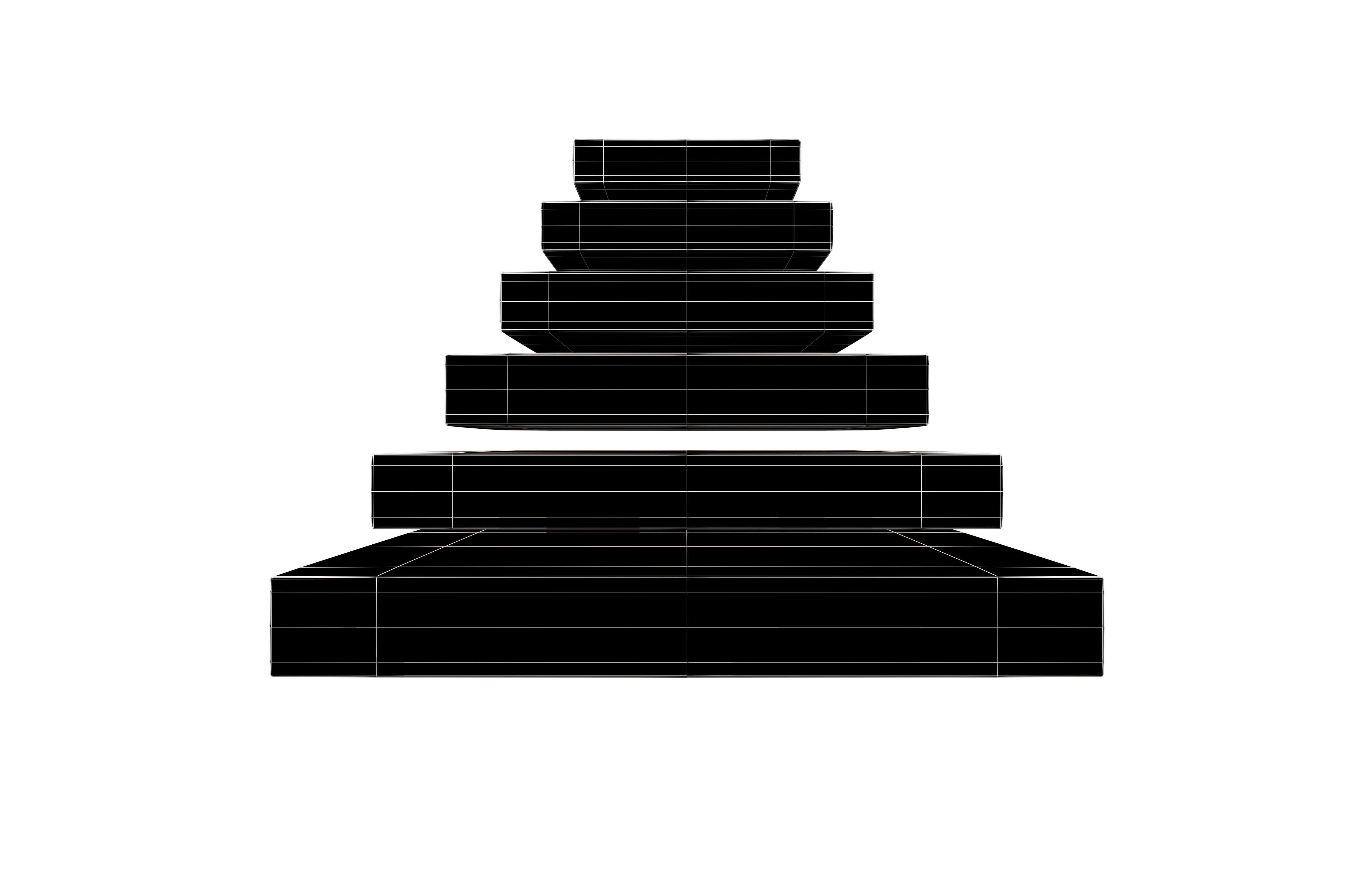 3D model Layer Pyramid v2 005 VR / AR / low-poly | CGTrader