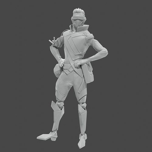 Apex Legends Character 3D Print OBJ STL File Octane 22 3D model 3D ...