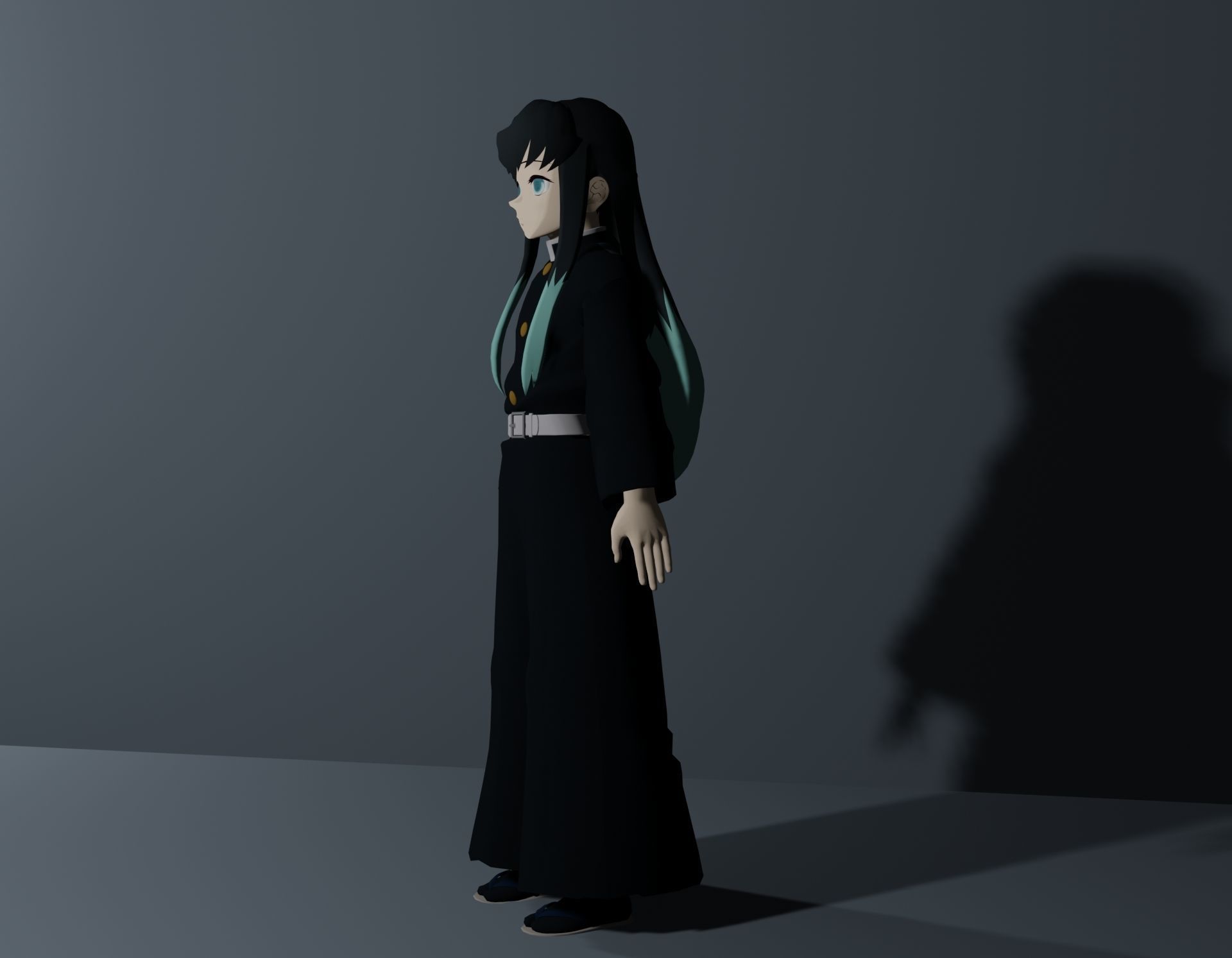 Muichiro Tokito 3D model animated rigged | CGTrader