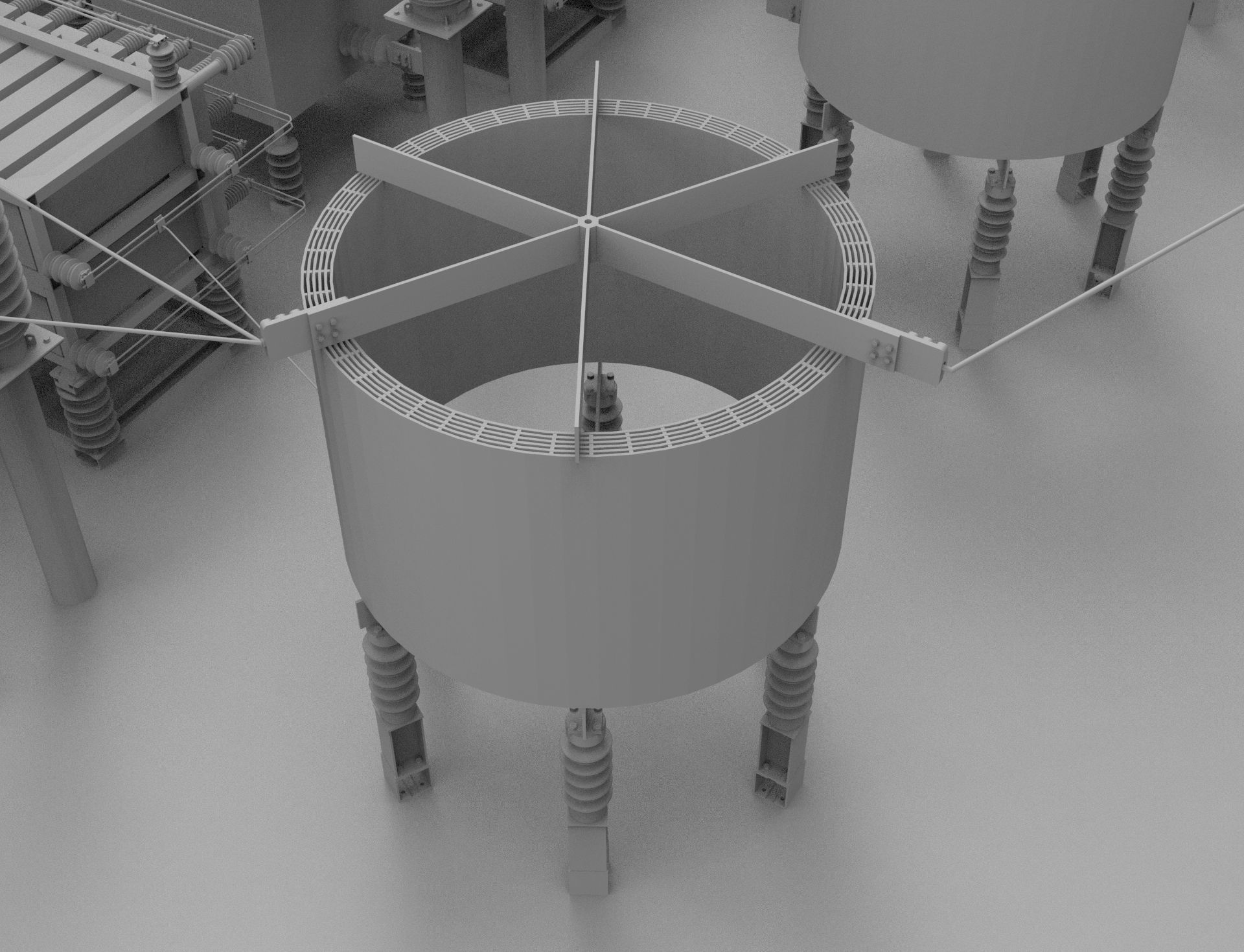 Capacitor Bank Layout 3D model 3D printable | CGTrader