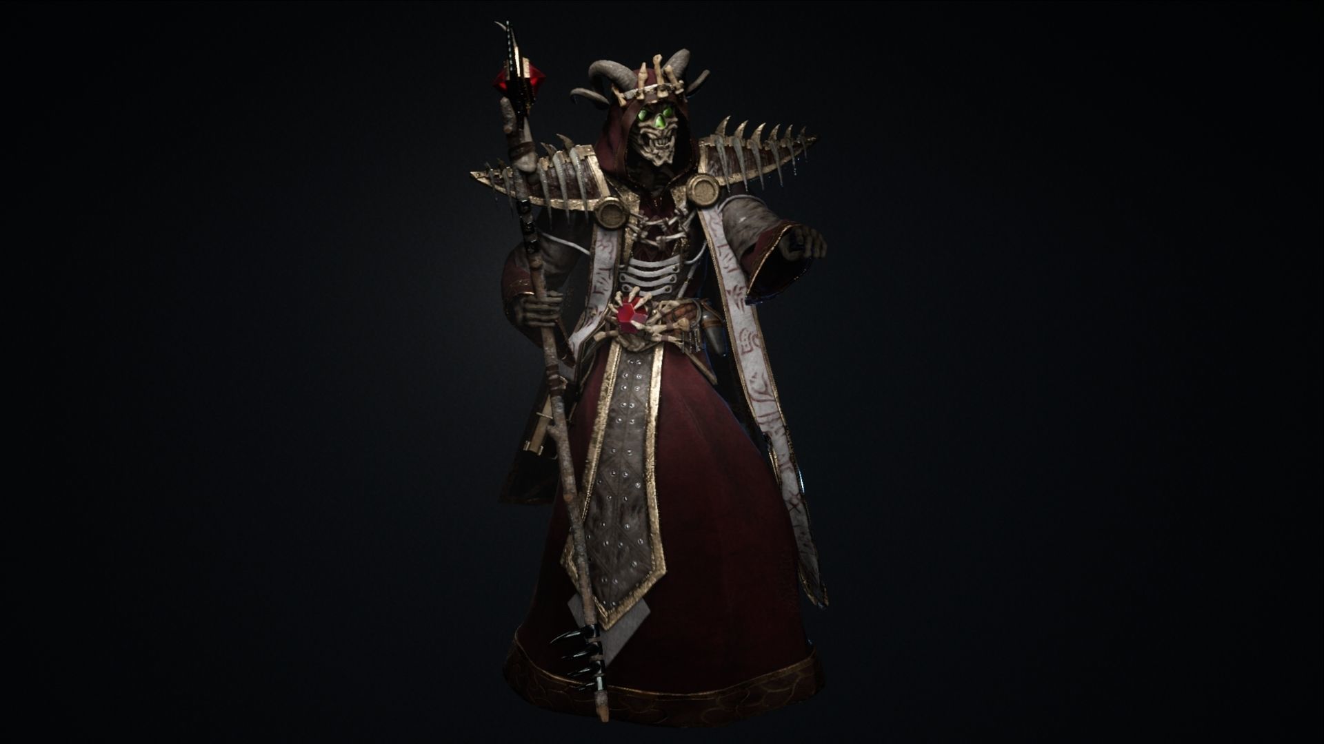 3D model Undead Lich VR / AR / low-poly | CGTrader