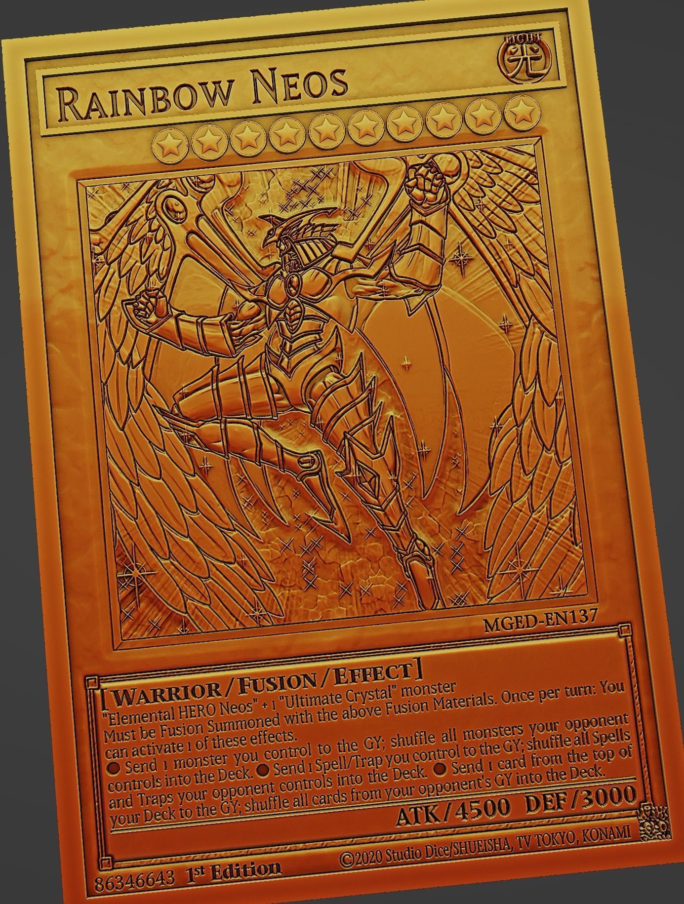 RAINBOW NEOS - YUGIOH 3D model 3D printable | CGTrader