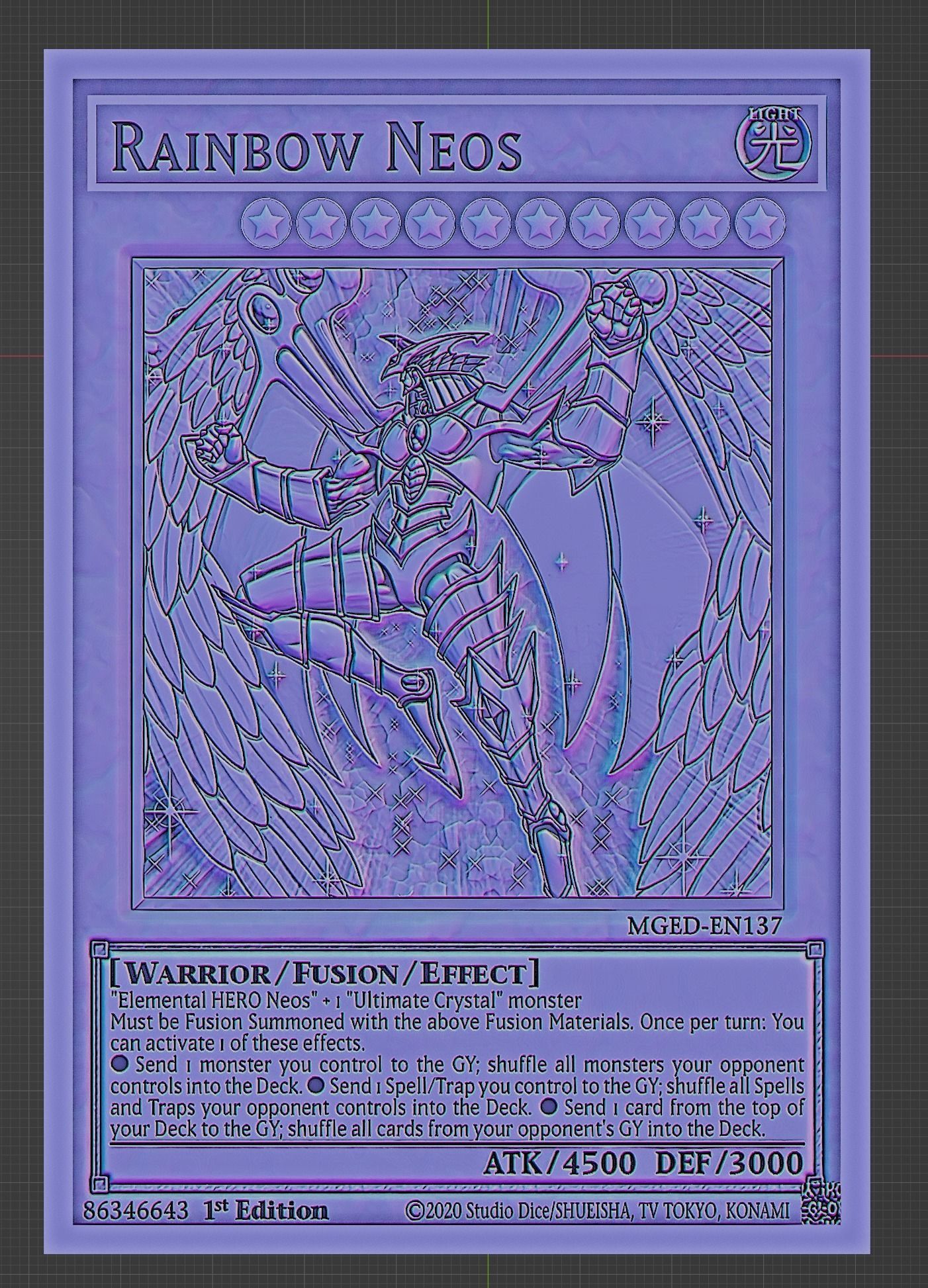 RAINBOW NEOS - YUGIOH 3D model 3D printable | CGTrader