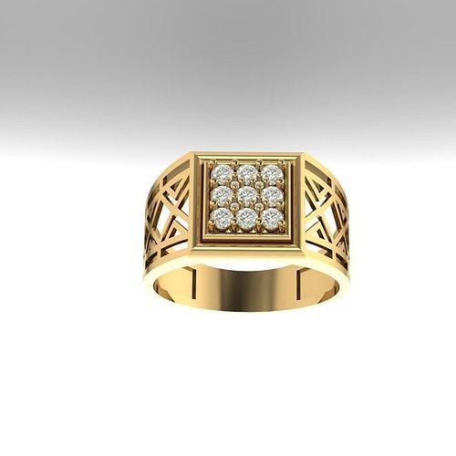GENTS RING 3D model 3D printable | CGTrader