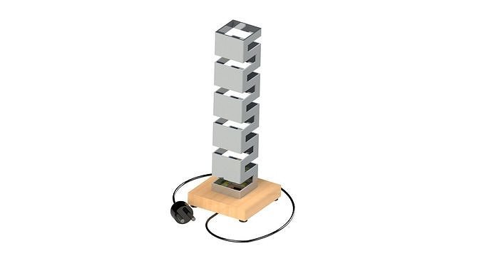 Lighting tube 3D model 3D printable | CGTrader