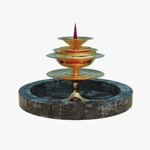 Fountain 3D model | CGTrader