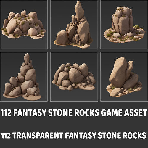 112 Fantasy Stone Rocks Game Asset Texture | CGTrader
