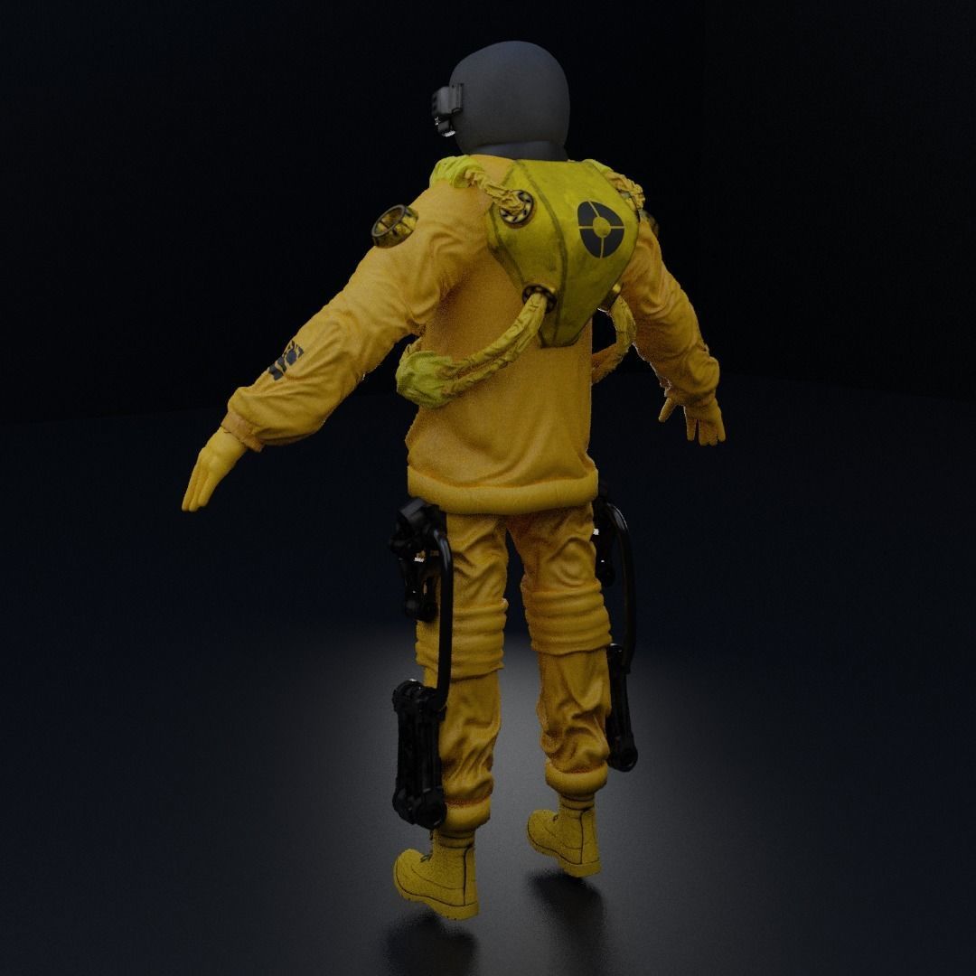 3D model Space suit - Astro Biohazard unit 1 VR / AR / low-poly | CGTrader