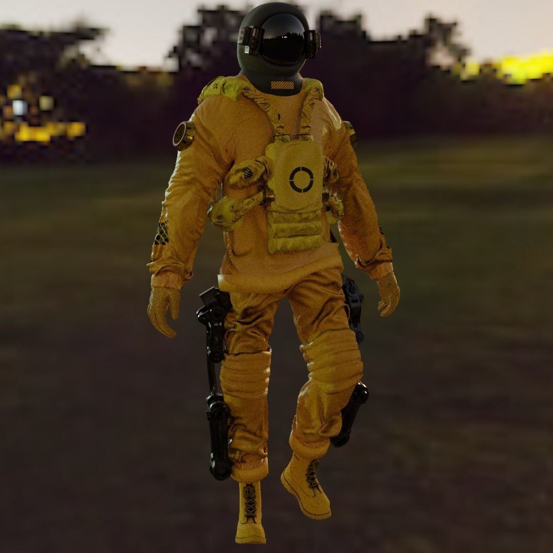 3D model Space suit - Astro Biohazard unit 1 VR / AR / low-poly | CGTrader