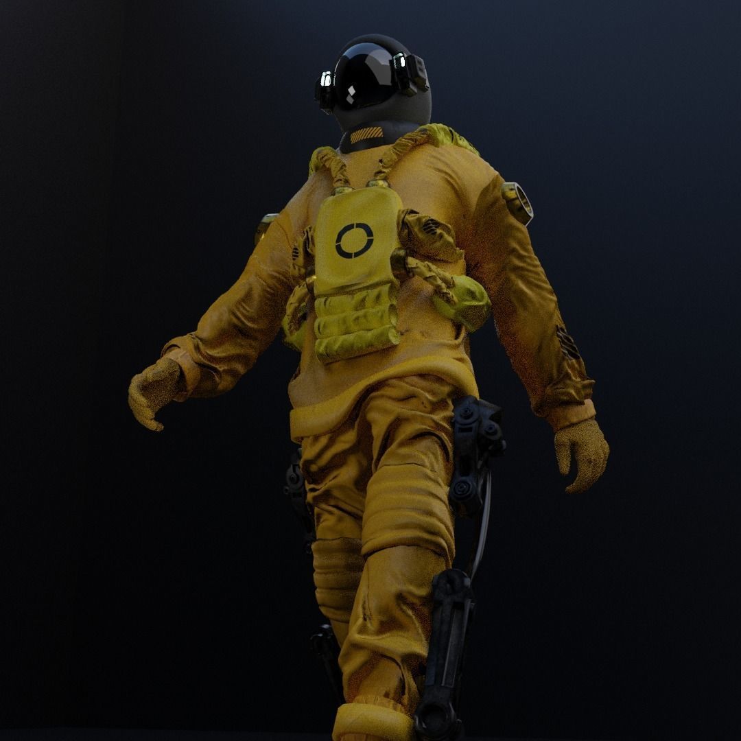 3D model Space suit - Astro Biohazard unit 1 VR / AR / low-poly | CGTrader