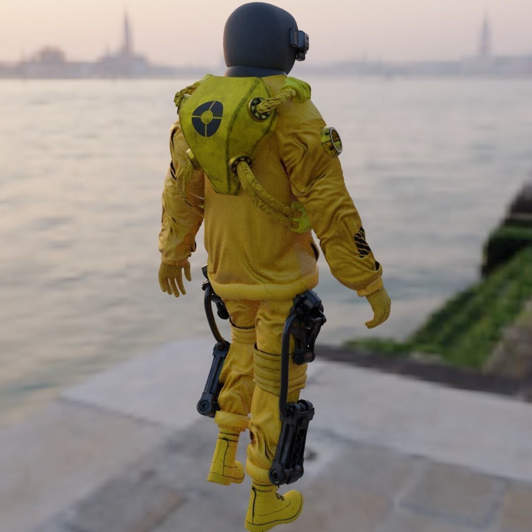 3D model Space suit - Astro Biohazard unit 1 VR / AR / low-poly | CGTrader