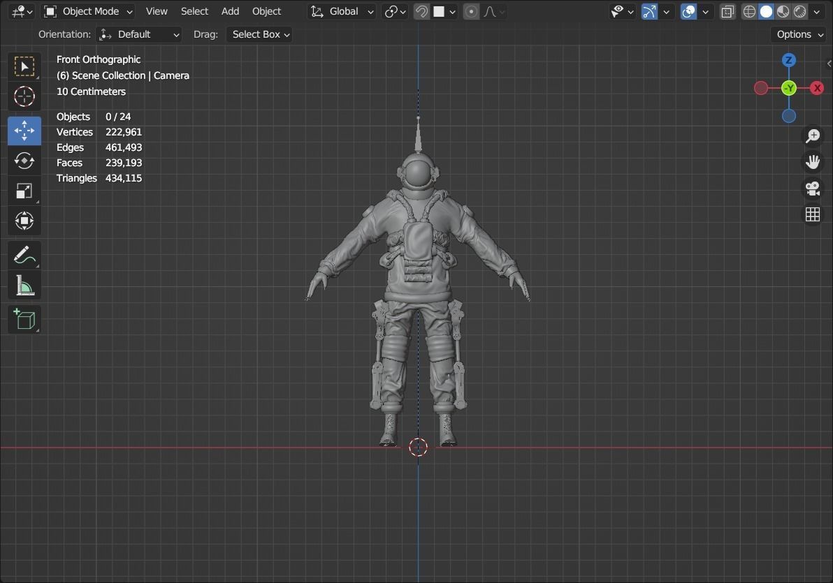 3D model Space suit - Astro Biohazard unit 1 VR / AR / low-poly | CGTrader