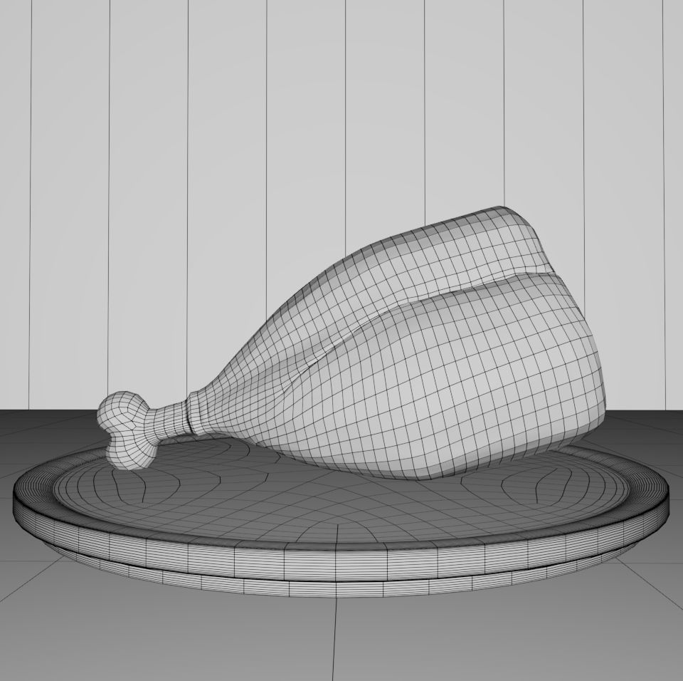 3D model Cartoon meat VR / AR / low-poly | CGTrader